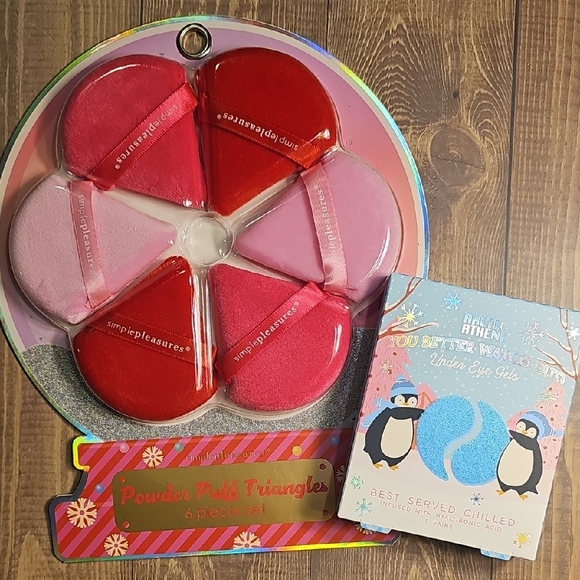 Makeup | Powder Puff Triangles And Under Eye Gels Set | Poshmark